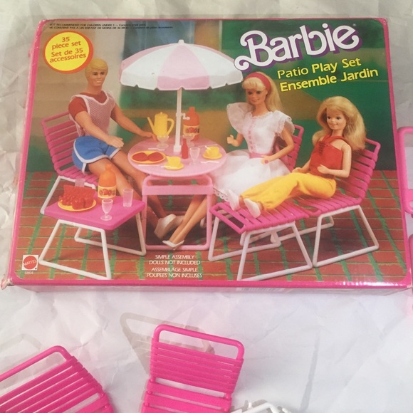 Mattel | Other | Vintage Barbie Patio Play Set Not Complete | Poshmark